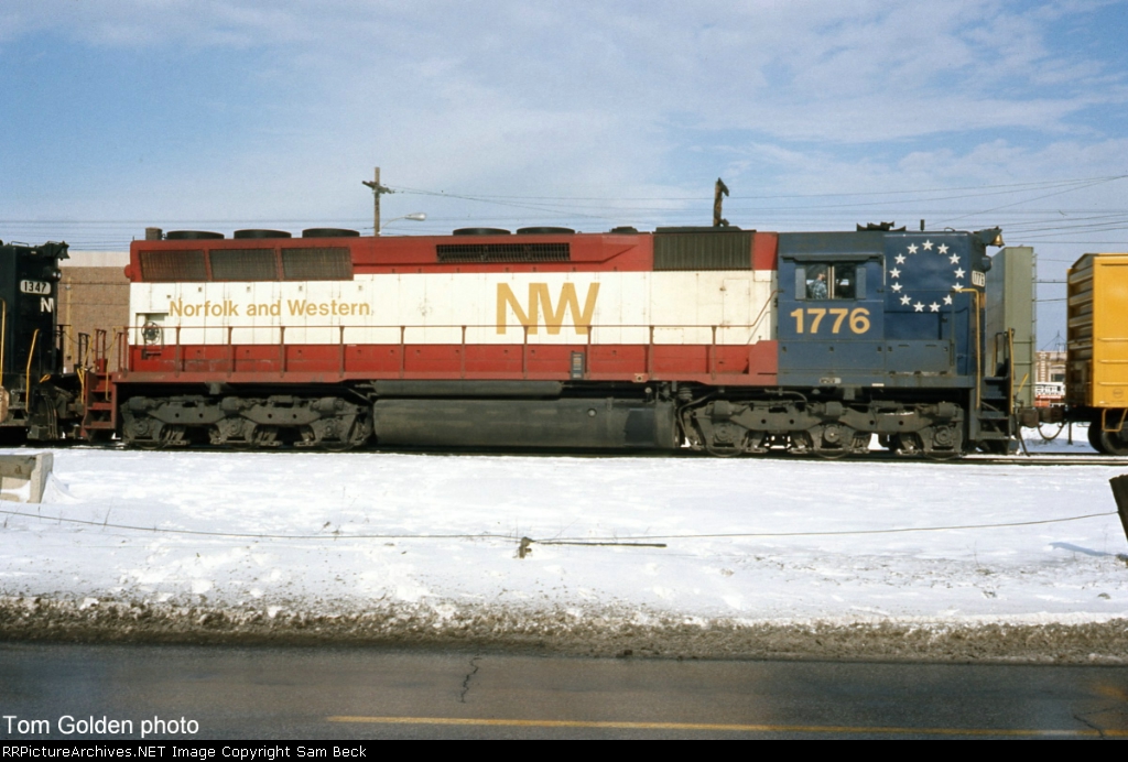 N&W 1776-- Bicentennial SD45